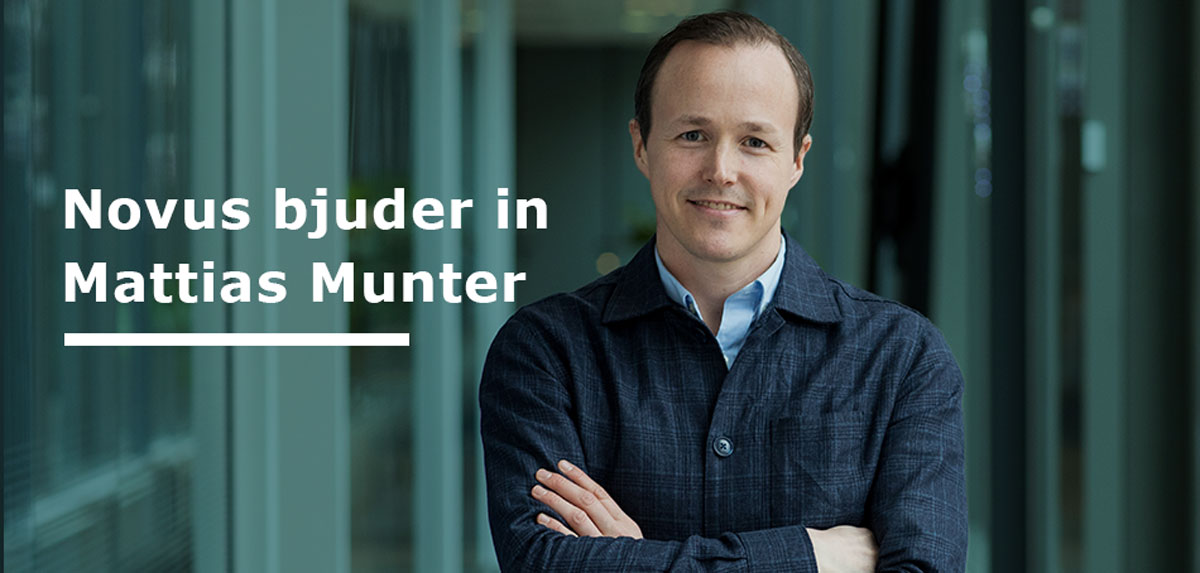 Novus bjuder in Mattias Munter - Novus blogg