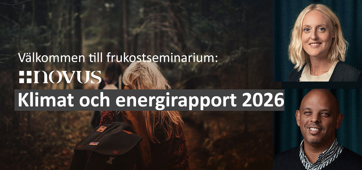 WEBINAR: NOVUS KLIMAT- OCH ENERGIRAPPORT 2026 - Novus